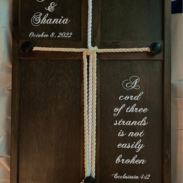 Trinity Braid - Cord of Three Strands Unity Ceremony Wedding Decor ...