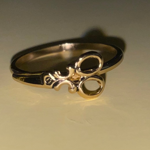 Small Scissor Ring, Scissor Stacking Ring, Silver, Gold, Rose Gold ...