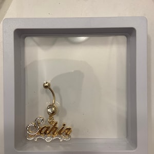 Custom Belly Button Ring,name Navel Belly Rings,belly Ring Dangle ...