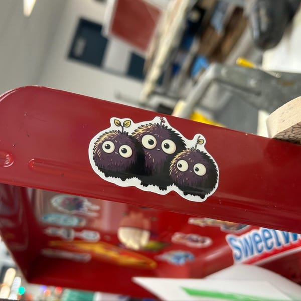 Soot Sprite Fan Art STICKER | Studio Ghibli Decor Trend | 2.5 X 2 ...
