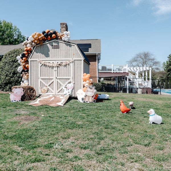 Farm Animal Cutouts Cute Watercolor Farm Cutouts Centerpieces Farm ...