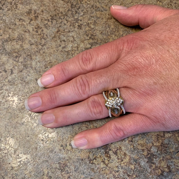 Enhancer Ring Set, 1.65 Ct Baguette Cut Diamond Enhancer Engagement ...