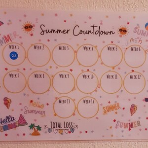 Printable 12 Week Countdown, Autumn Colours, Weight Loss Tracker ...