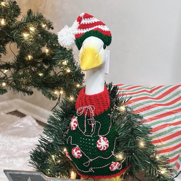 Porch Goose Peppermint Sweater - Etsy