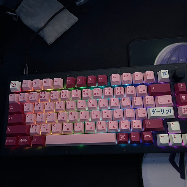 Vaporwave 129 Piece Keycap Set for MX Switch Mechanical Keyboard PBT ...