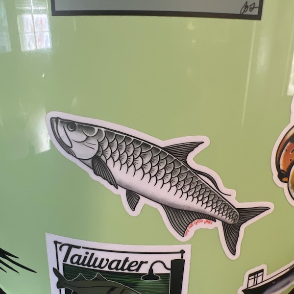 Fly Fishing Sticker Fishing Decal OFF the GRID JOHN - Etsy