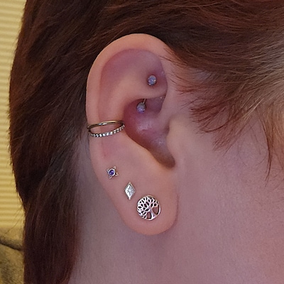 ASTM F136 Titanium Conch Hoop Four Layer Stacked Conch - Etsy