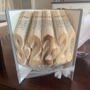Read Folded Book Graduation Literature Librarian English | Etsy