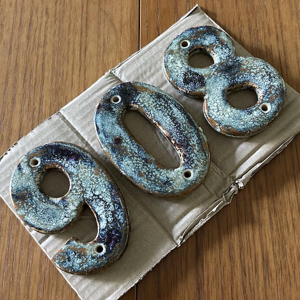 Ceramic House Numbers & Letter Door Numbers Made in Cornwall UK Mailbox ...