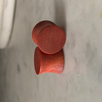 Bloodwood Wood Tunnels Wood Plugs Handmade Wooden Ear Plugs - Etsy