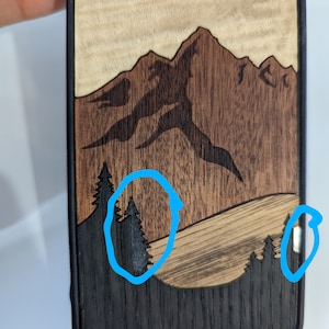 Peacock Feather Design Wood Phone Case With Real Abalone Shell Inlays ...