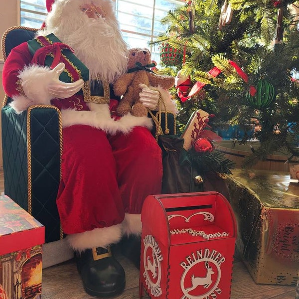 Magical Santa Letter Mail Box, Wooden Mail Box, Santa Letter - Etsy