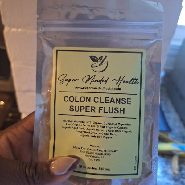 Intestinal Formula 1 colon Cleanse Super Flush All Organic Zero Fillers ...