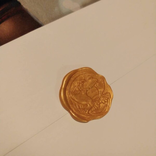 Frog Wax Seals Stamp Sitting Frog Sealing Wax Stamp Cute Smiling Frog ...