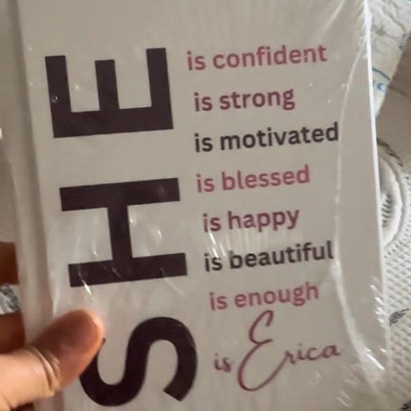 She is Journal for Women, Custom Name Journal, Personalized Notebook ...