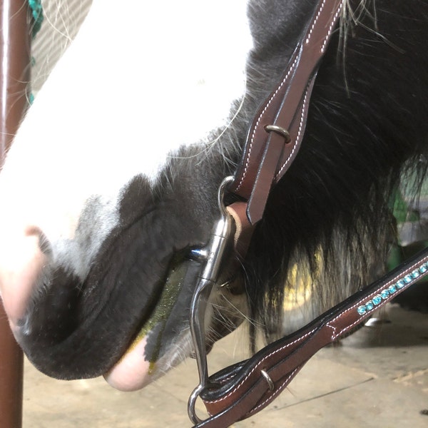 Cavalon Full Cheek Soft Leather Snaffle Bit - Etsy