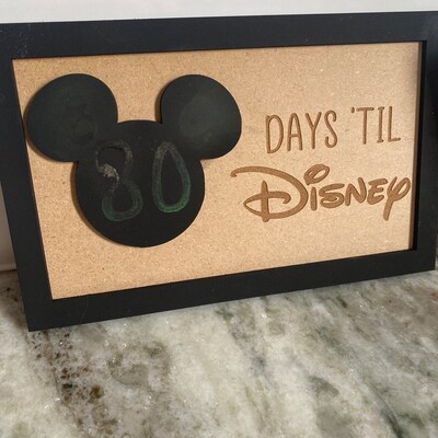 Days til Disney Countdown Sign - Etsy
