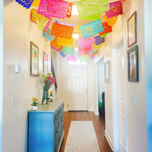 Mexican Fiesta Party Decorations, 5 Pk Papel Picado Banners, Fiesta ...