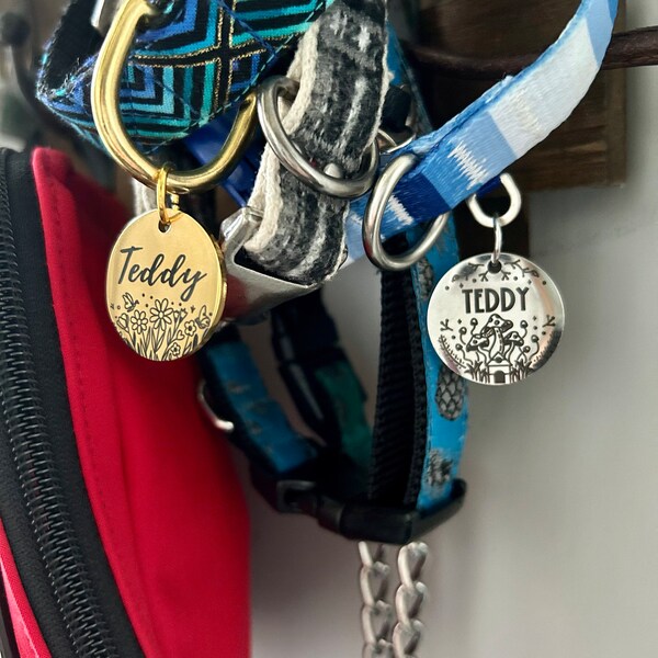 Dog Name Tag for Dogs, Pet Tag Custom, Personalized Dog Tag, Customized ...