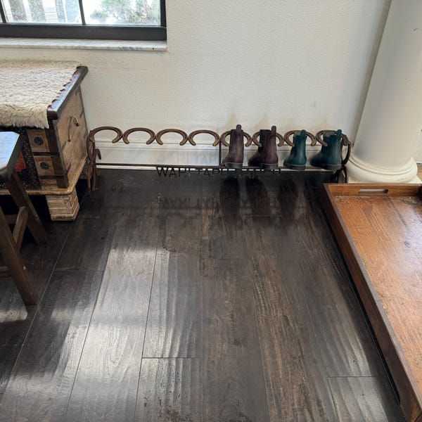 Rustic Custom Horseshoe Boot Rack - 1, 2, 3, or 4 Pairs - Handmade ...