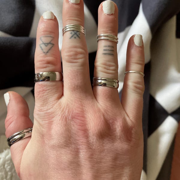 Polished Silver Lightning Bolt Ring, Wear It on Your Index Finger Ring ...