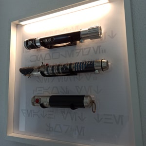 Horizontal Lightsaber wall mount lightsaber mount | Etsy