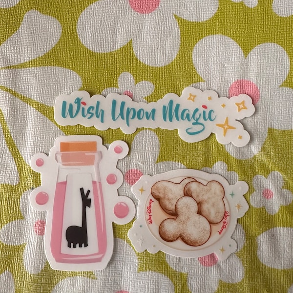 Disney Beignets Transparent Sticker/ Pixie Dust Food Snacks Hidden ...
