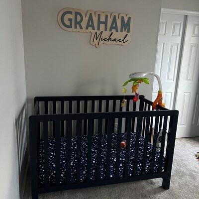 Large Wood Name Sign, Nursery Name Sign, Girl Name Sign, Above Crib ...