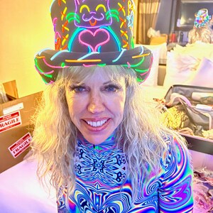 Tea Party Top Hat custom Handmade Neon Hats,el Wire,light Up,mad Hatter ...