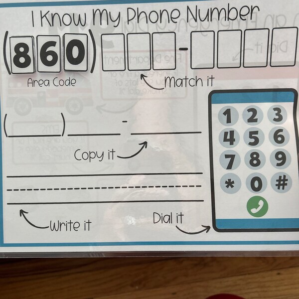Phone Number and Address, Preschool Curriculum, Toddler Printable ...