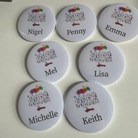 Name Badge Pin Button - Etsy