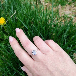 Dainty Alexandrite Ring, Color Change Alexandrite, 925 Solid Silver or ...