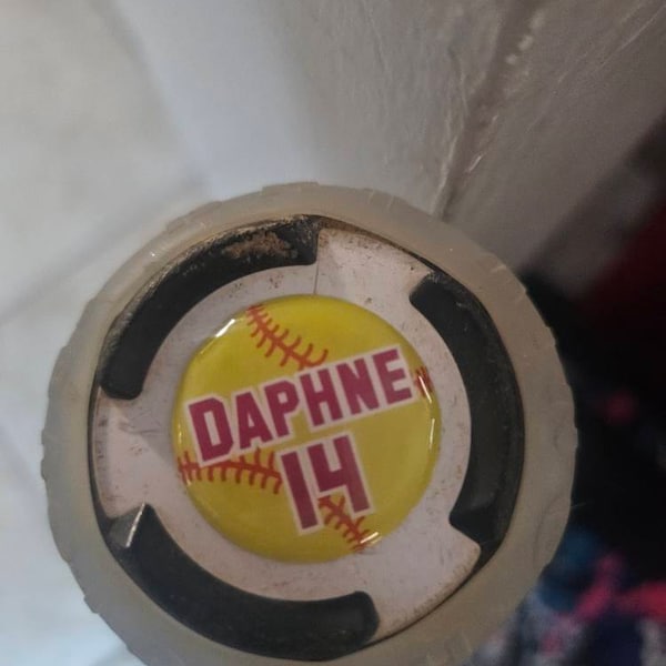 Personalized Softball Bat Sticker: Custom Name & Number 3D Decal - Etsy