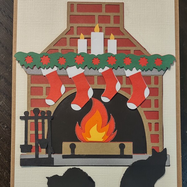 Christmas Mantel Svg, Christmas Fireplace Svg, Christmas Fireplace Png ...