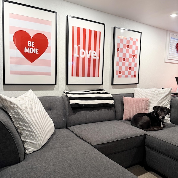 Valentines Printable Wall Art | Valentines Prints | Trendy Wall Art ...