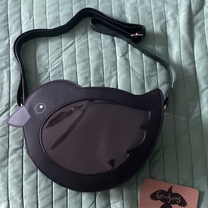 Crow Ita Bag Black Crossbody Purse - Etsy