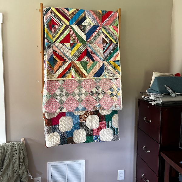 Modern Floating Wall Shelf, Java-stained Cherry & Maple Shelving Unit ...