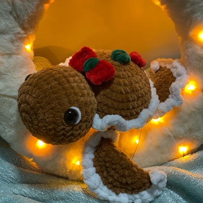 Gingerbread Turtle Pattern Crochet PDF Download Beginner Friendly ...