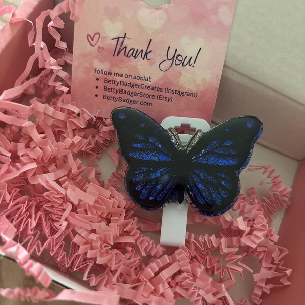 Butterfly Badge Reel, Purple Butterfly Badge Reel, Badge Reel for ...