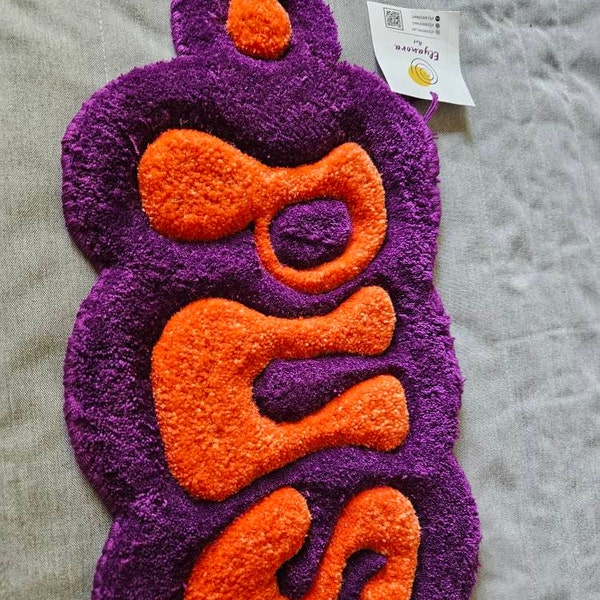 Custom Name Handmade Tufted Rug, Personalized Birthday Gift - Etsy