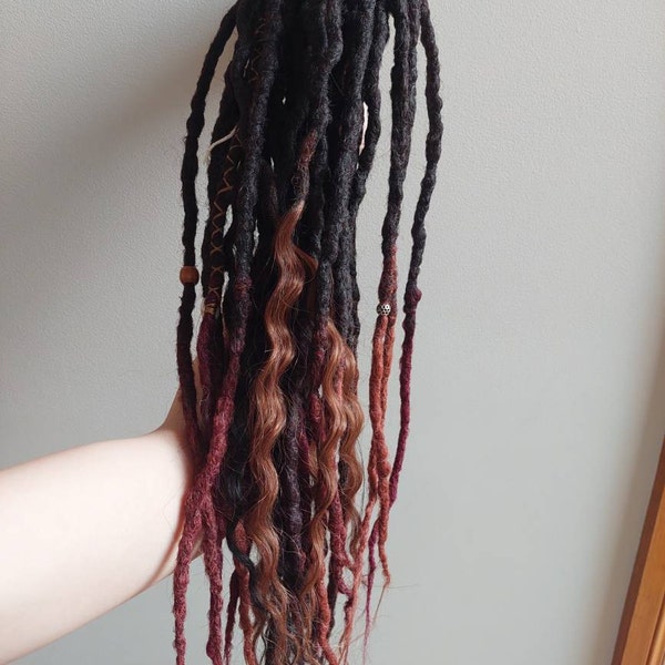 Ginger Dreadlocks, Orange Dreads, Auburn Synthetic Extensions, Copper ...