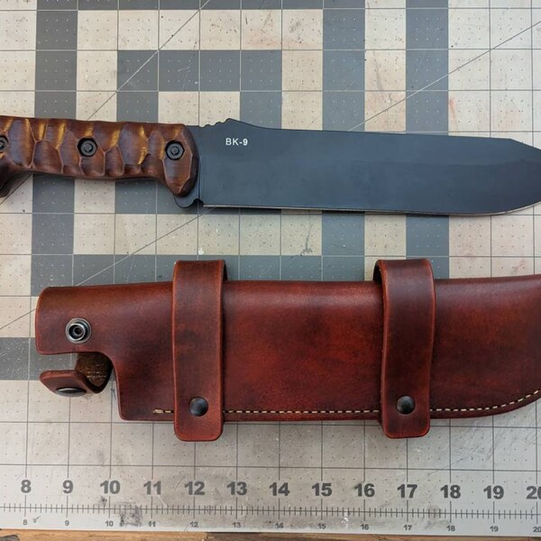 Ka-bar Becker Bk2/wooden Scales /wood Handles/personalized Knife Handle ...