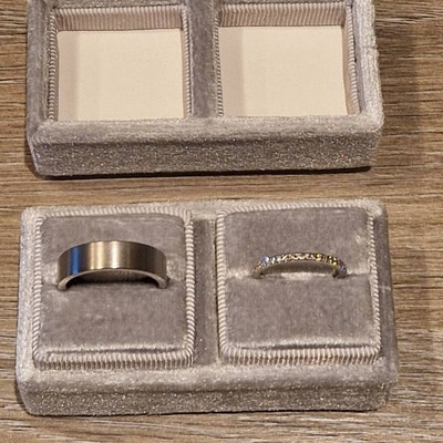 Velvet Heart Single Ring Box Pink Valentines Ring Box - Etsy UK