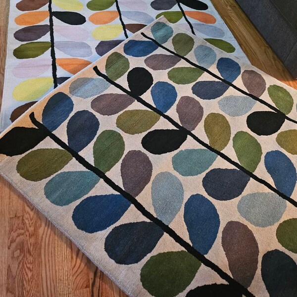 EVELINA KROON berry Rain Rug Hand-tufted 100% Wool Handmade Area Rug ...