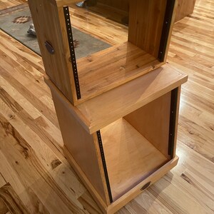 Desktop Studio Rack Double-bay in Cedar 4U, 6U, 8U, 12U - Etsy