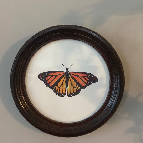 Wooden Round Frame, Round Picture Frame, Round Frame, Choose Size: 4 X ...