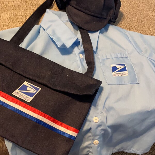 Mailman Costume Boy Costume Pretend 3pcs Children Cosplay - Etsy