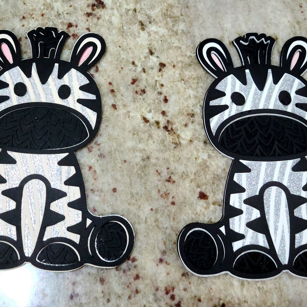 3D Jungle Animal Bundle, Layered Jungle Animals, 3D Lion, 3D Zebra, 3D ...