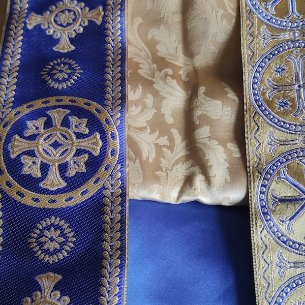 Orphrey for Liturgical Vestments11cm Wide - 7 Colors Combinations - Etsy