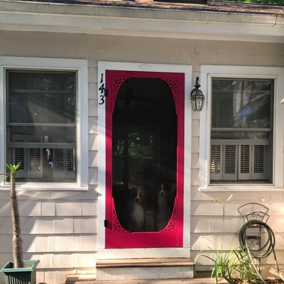 Four 4 Victorian Gingerbread Screen Door Wood Brackets 5 3/4 X 5 3/4 X ...